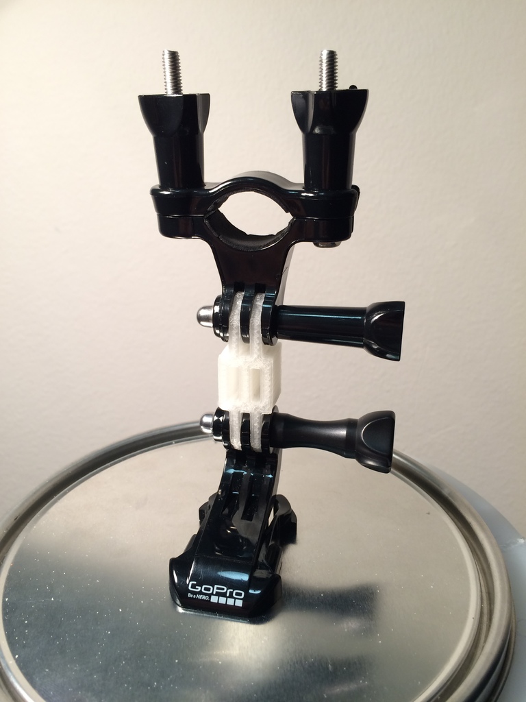 GoPro straight mount extender (double two prong / double male) by ...