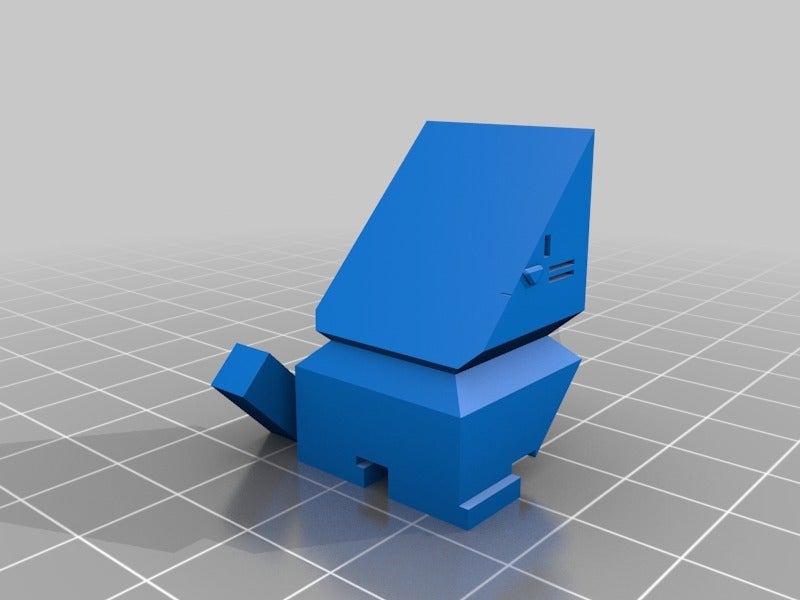 Dual Extrusion Cali Cat - The Calibration Cat / Two Color Print by ...