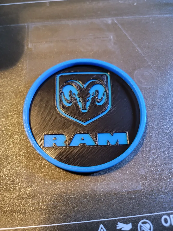 Ram Logo Coaster by Fwlogue | Download free STL model | Printables.com
