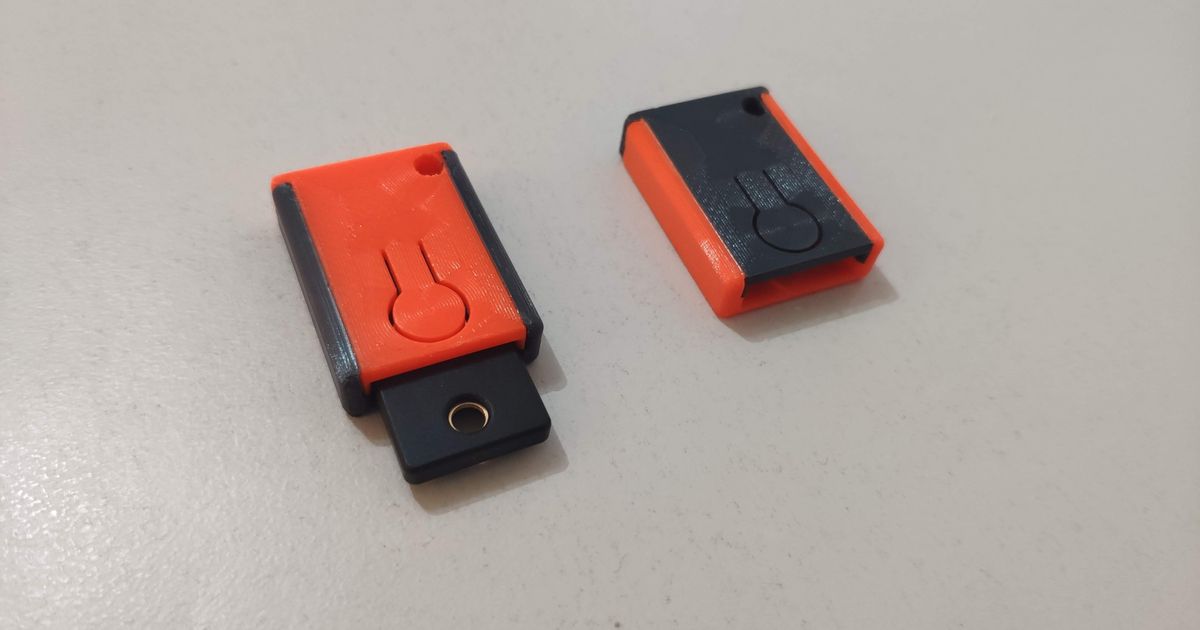 YubiKey Keychain Sleeve by Benjamin von Deschwanden | Download free STL ...