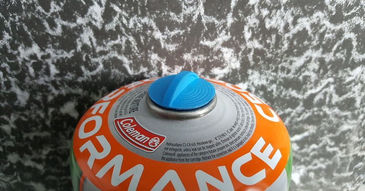 Butane-propane camping tank cap by setnicka | Download free STL model ...