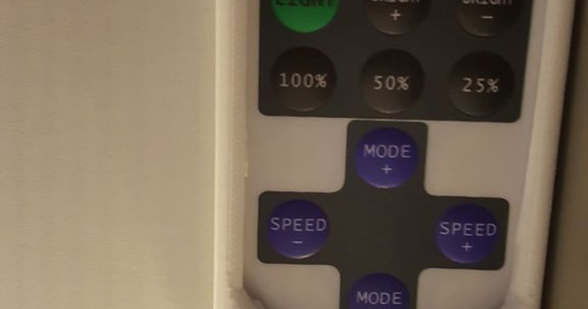 LED remote holder by setnicka | Download free STL model | Printables.com