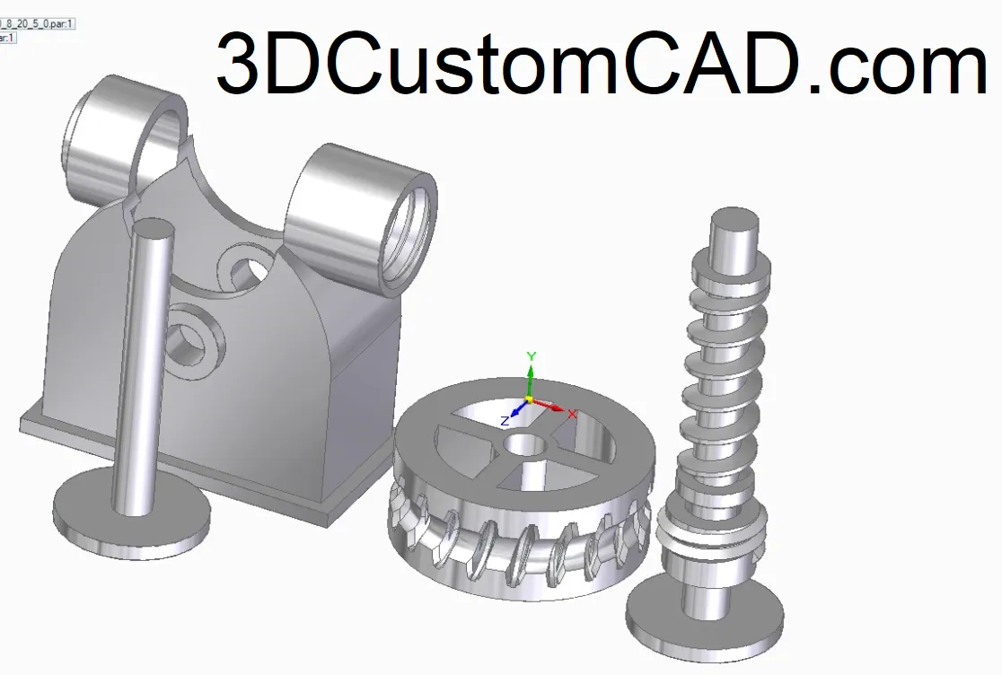 Custom Worm Gear by PeterCustomCAD | Download free STL model ...