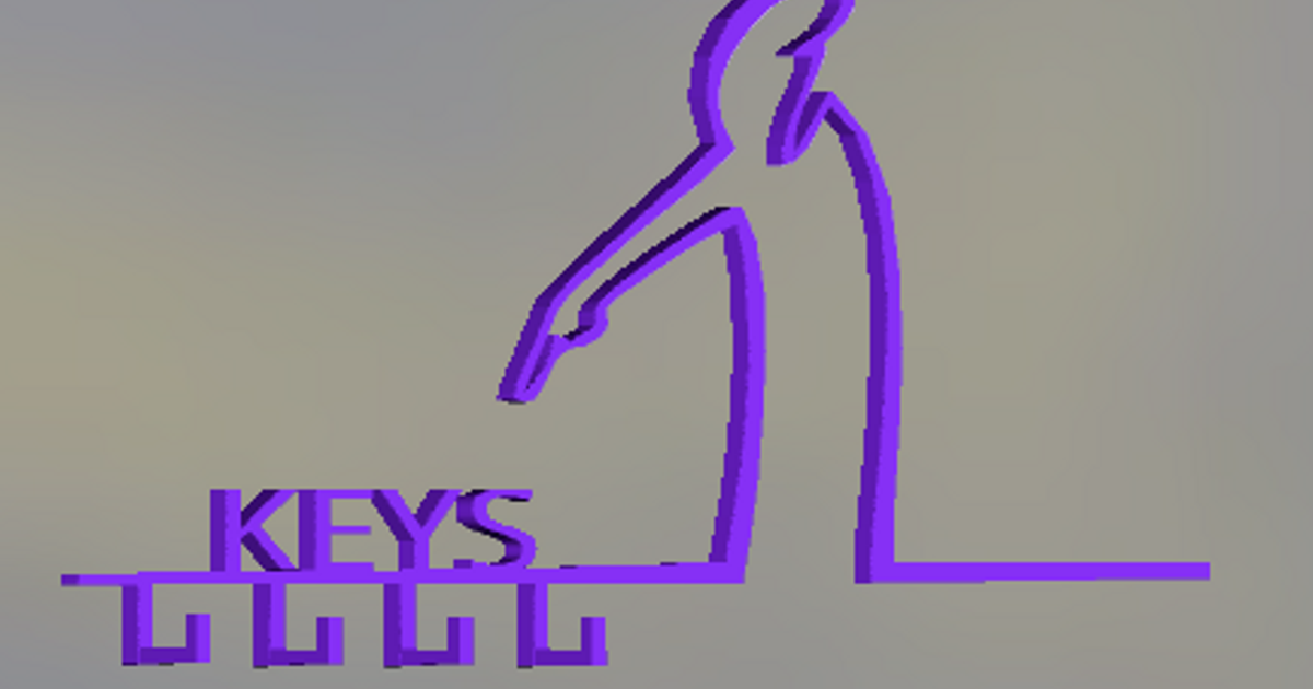 Key holder La Linea by Baaalzy | Download free STL model | Printables.com