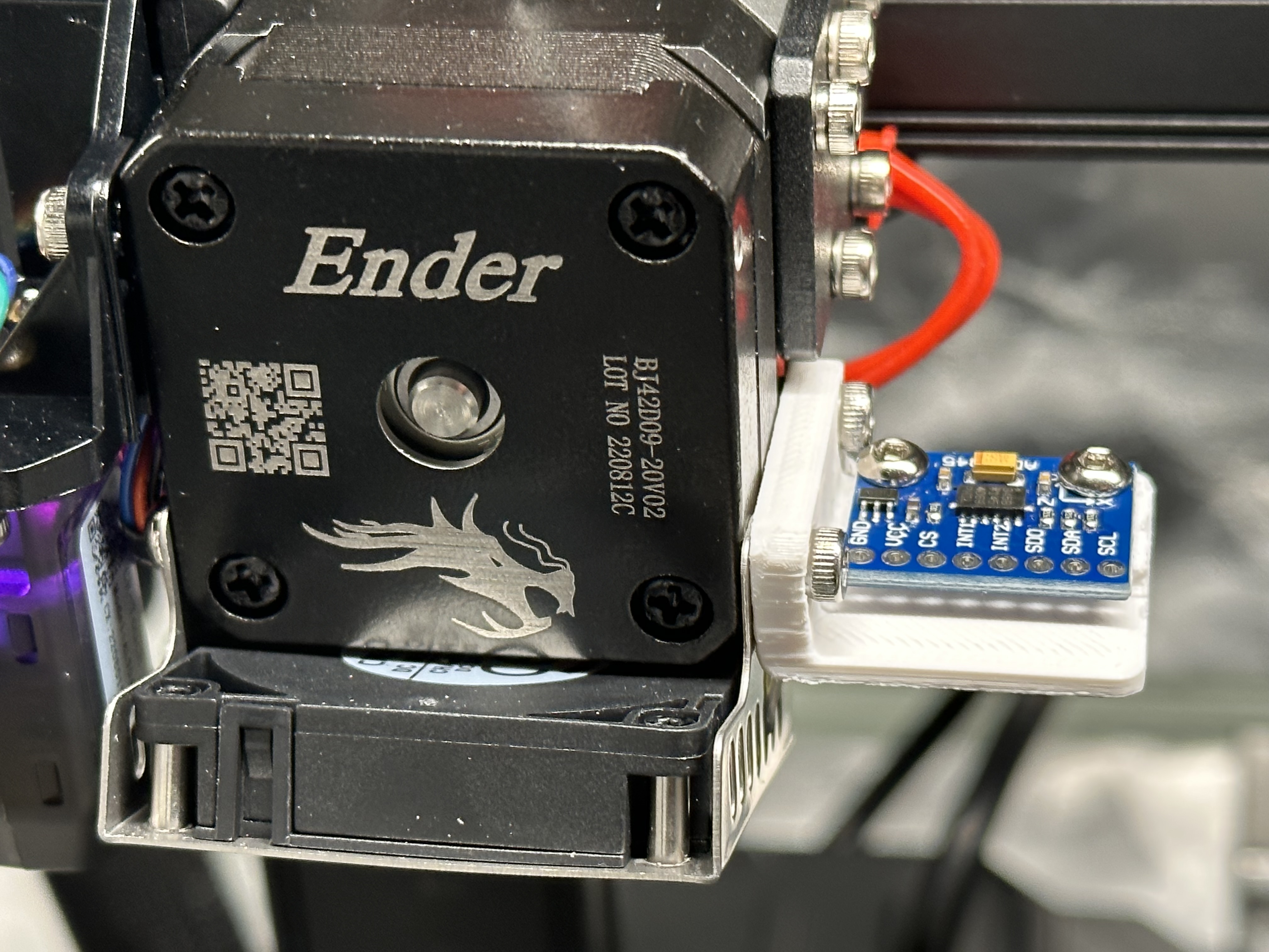 Accelerometer Mount for ADXL345 on Ender-3 S1 Pro by norfanos | Download free STL model ...