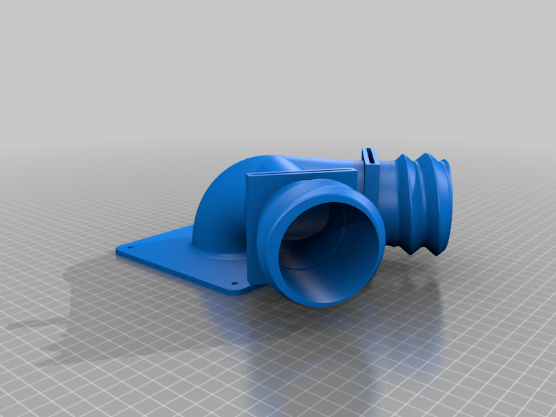 Double Exhaust Fitting Wall Mount with Valves by billyd | Download free ...