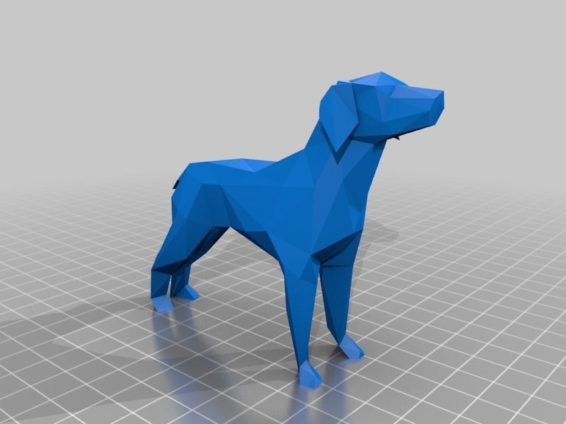 Low Poly Dog by Andrew_Sink | Download free STL model | Printables.com