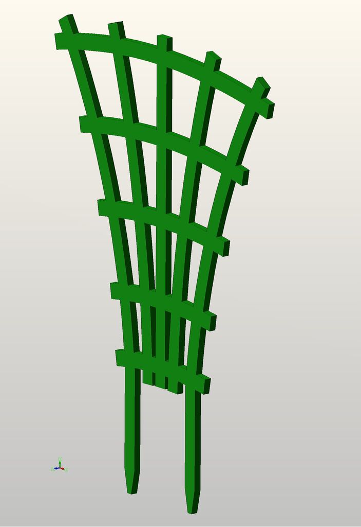 Trellis for Potted Plants by billyd | Download free STL model ...