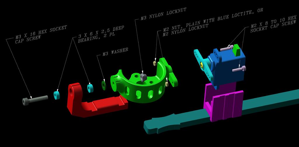 Tricopter LR and Baby Impossible Tilt with Bearings and Crossfire ...