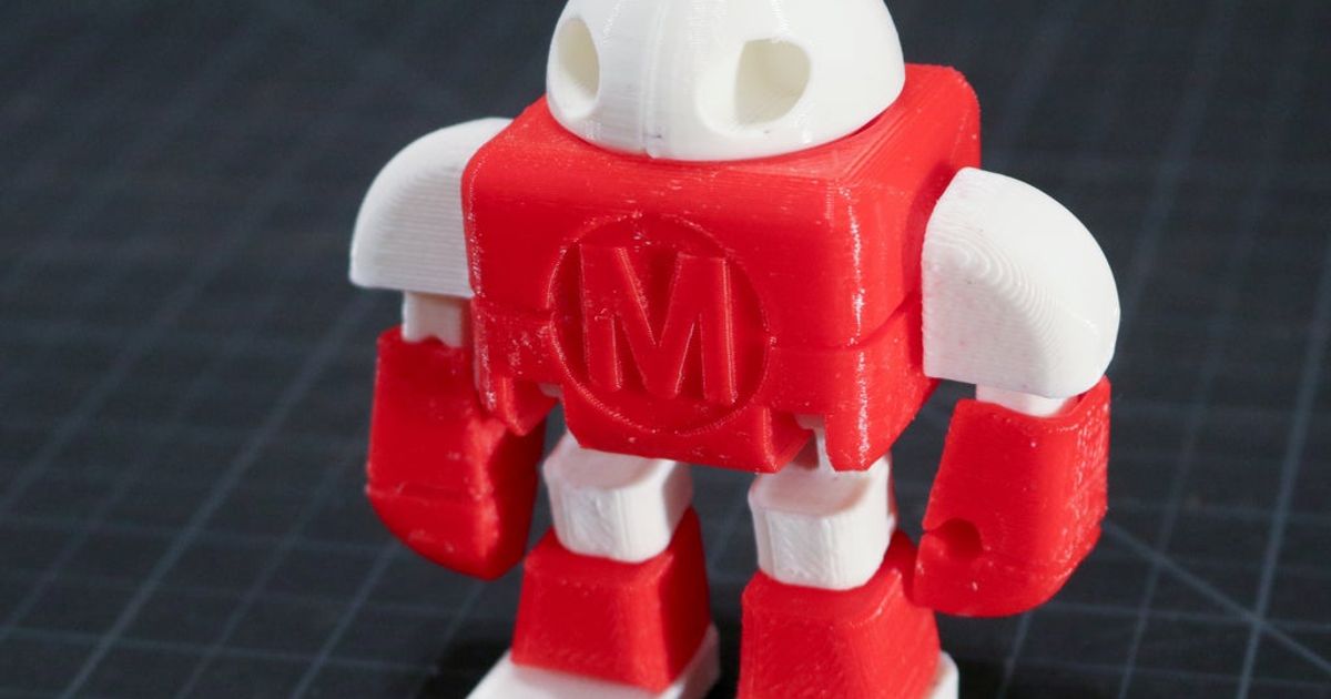 Maker Faire Robot Action Figure / Two Color / Dual Extrusion by Andrew ...