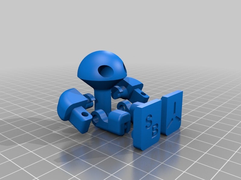 Maker Faire Robot Action Figure / Two Color / Dual Extrusion by Andrew ...