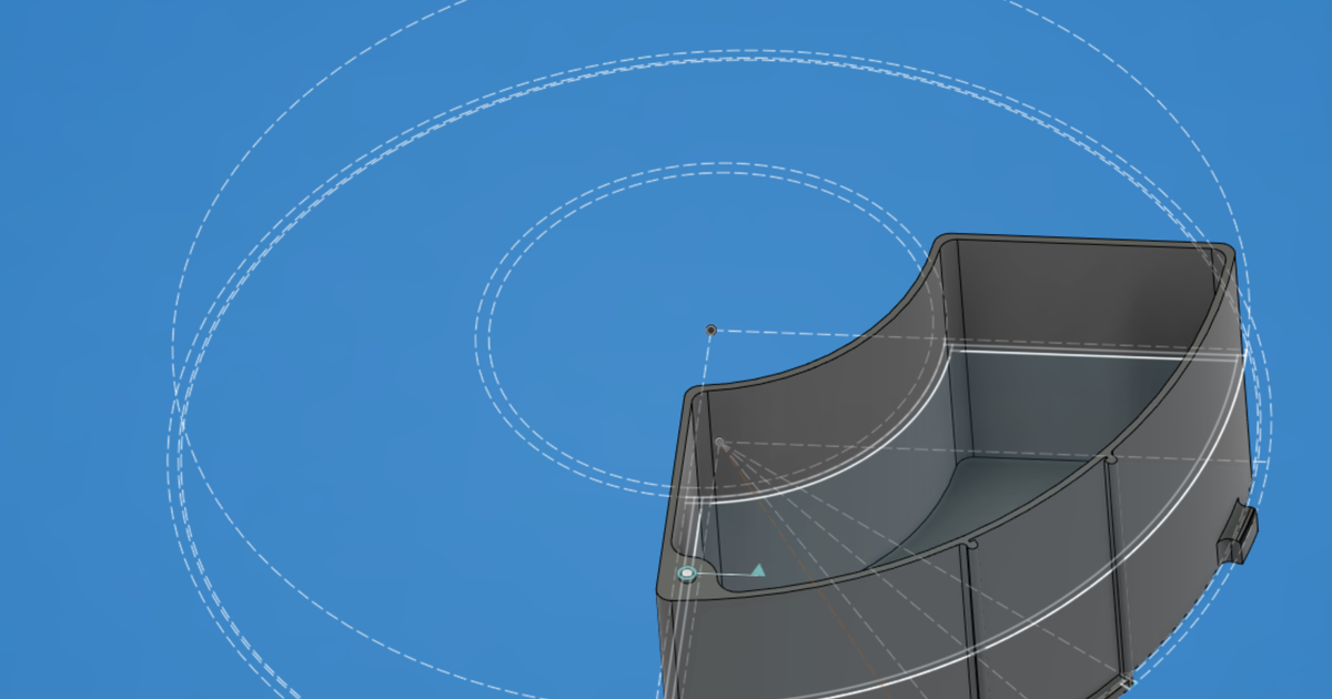 One Quarter Symmetric Spool Container by lpr3d | Download free STL ...