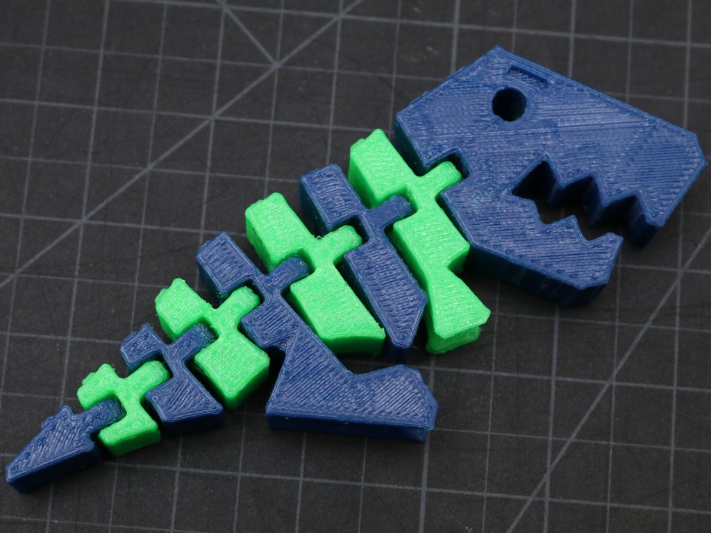 Two Color Flexi Rex Dinosaur / Dual Extrusion Print! von Andrew_Sink ...