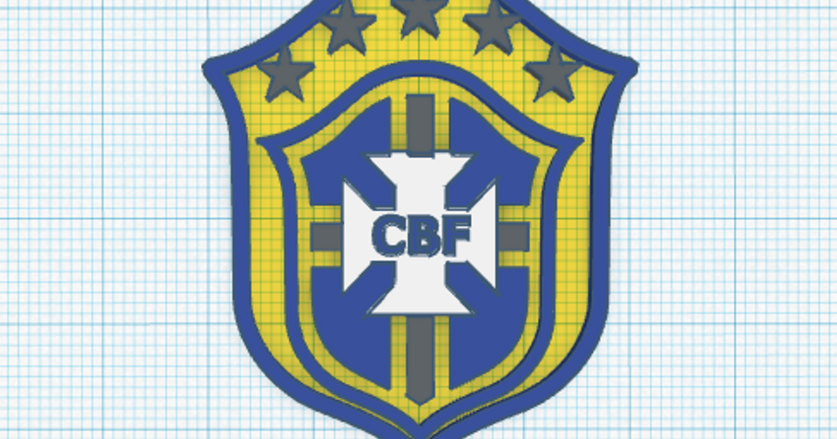 Brazil FIFA Badge by MadRajib | Download free STL model | Printables.com