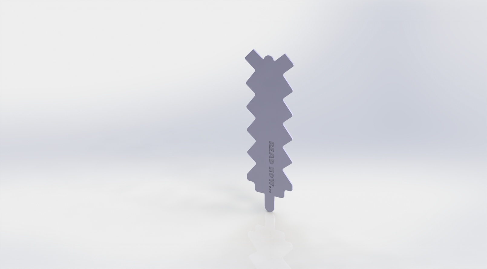 Bookmark - read now logo by Andy_b | Download free STL model ...