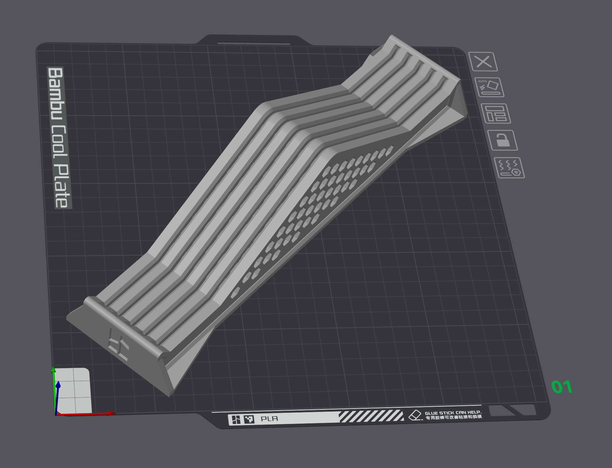 Bambu Lab x 5 Build Plate Holder. With and without hexagon holes by Lou ...