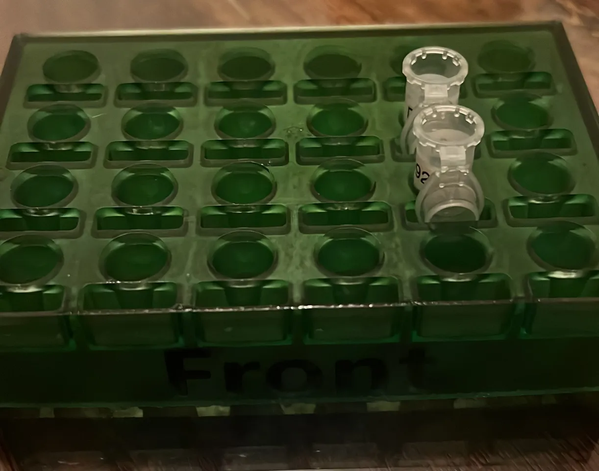 4x6 cap-retaining tube rack for stickered microcentrifuge eppendorf ...