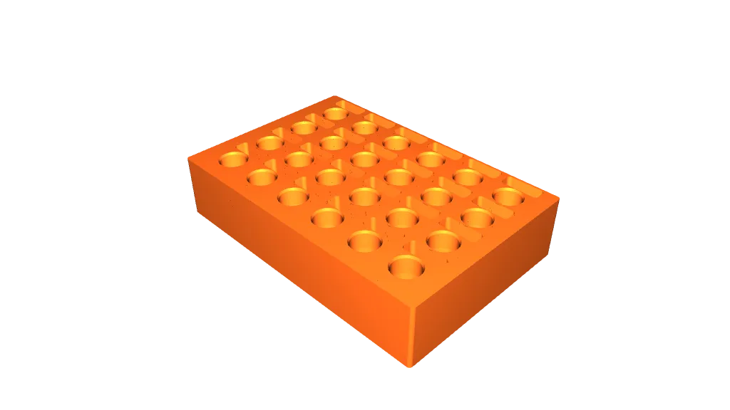 4x6 cap-retaining tube rack for stickered microcentrifuge eppendorf ...