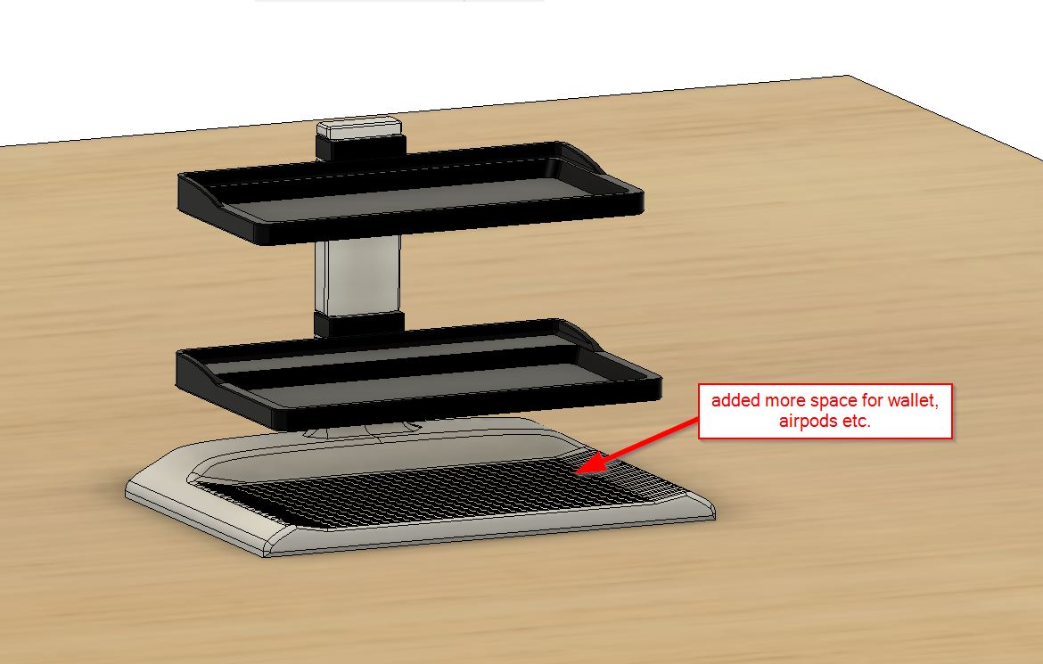 glasses holder V2 by DennisP | Download free STL model | Printables.com