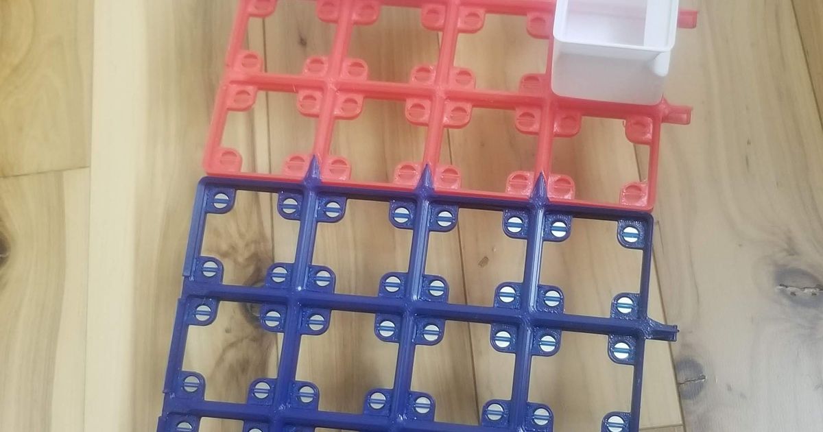 Gridfinity Snap Together Baseplate with Captured Magnets by jack_hmr | Download free STL model ...