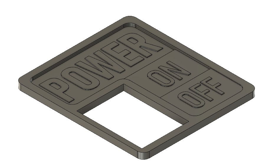 Power Switch Label by zcassell | Download free STL model | Printables.com