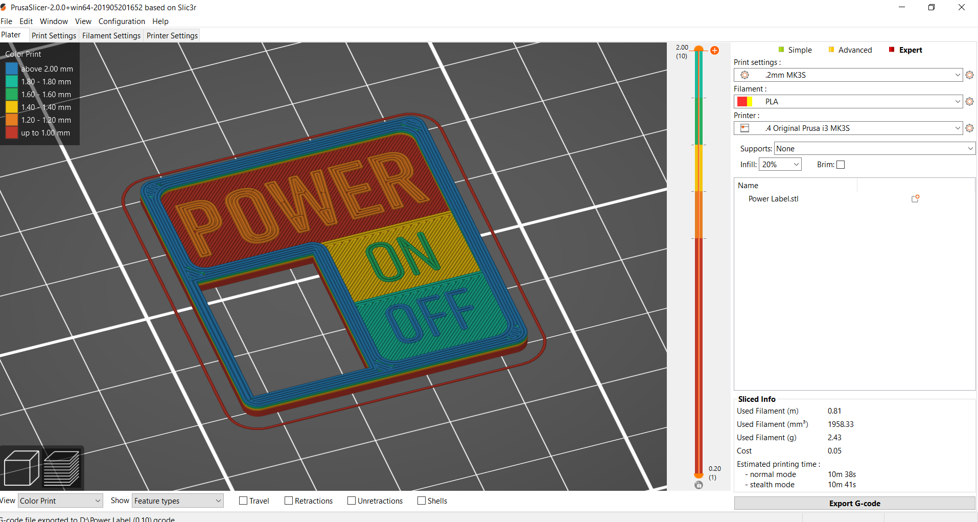 Power Switch Label by zcassell | Download free STL model | Printables.com