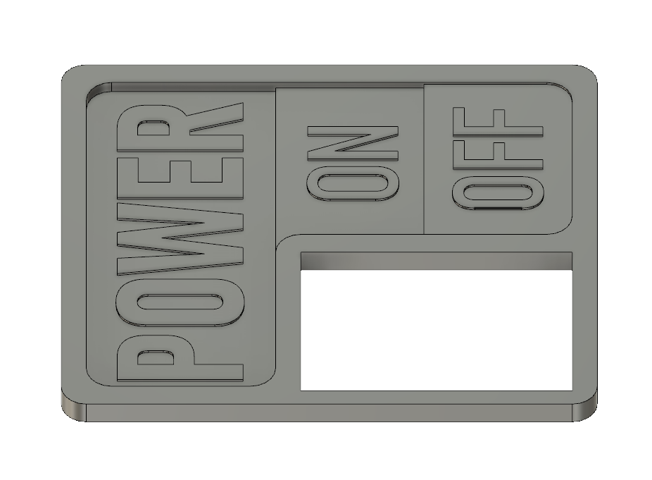 Power Switch Label by zcassell | Download free STL model | Printables.com