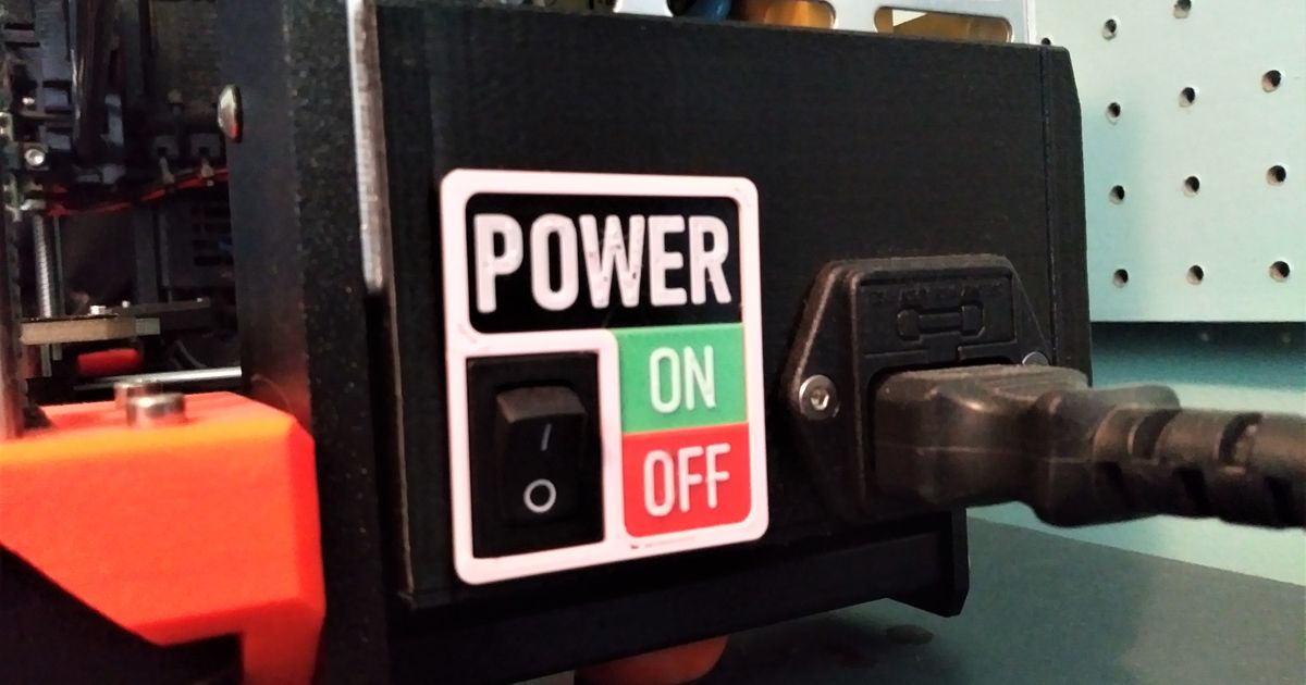 Power Switch Label by zcassell | Download free STL model | Printables.com