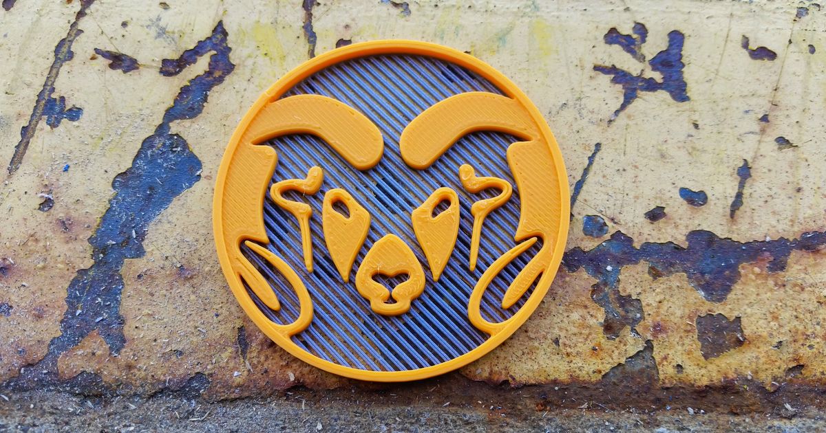 CSU Ram Logo by porda | Download free STL model | Printables.com