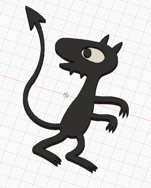 Luci from Disenchantment Keyring by Andarne | Download free STL model | Printables.com
