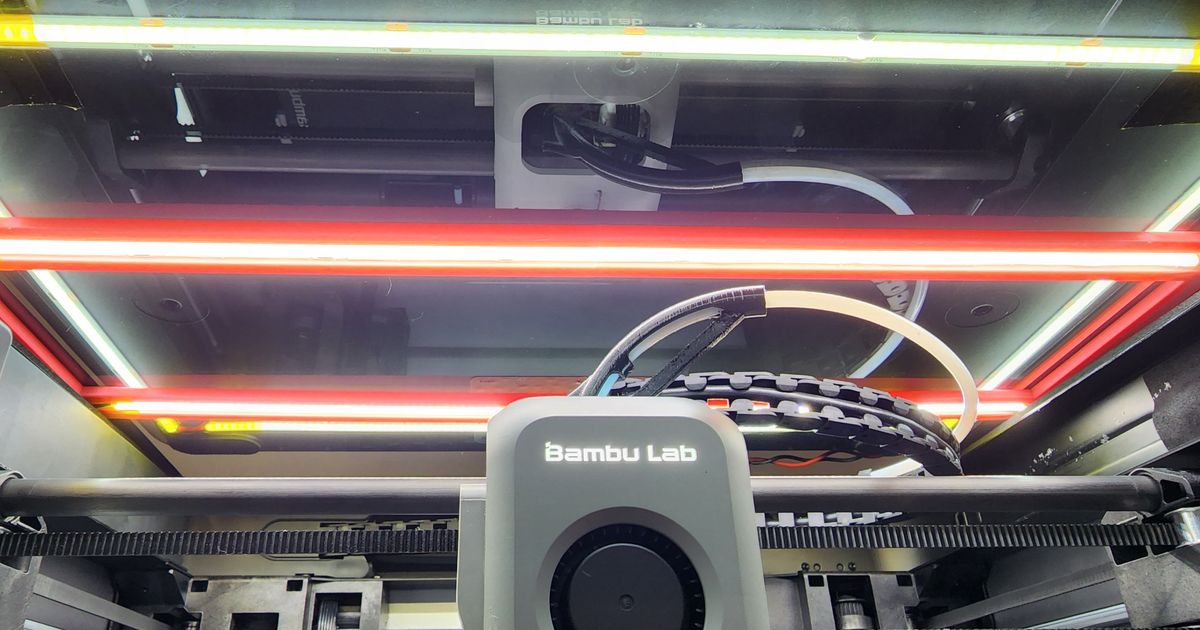 Bambu X1 Glass Light Frame for COB Lights par Tyler | Téléchargez ...