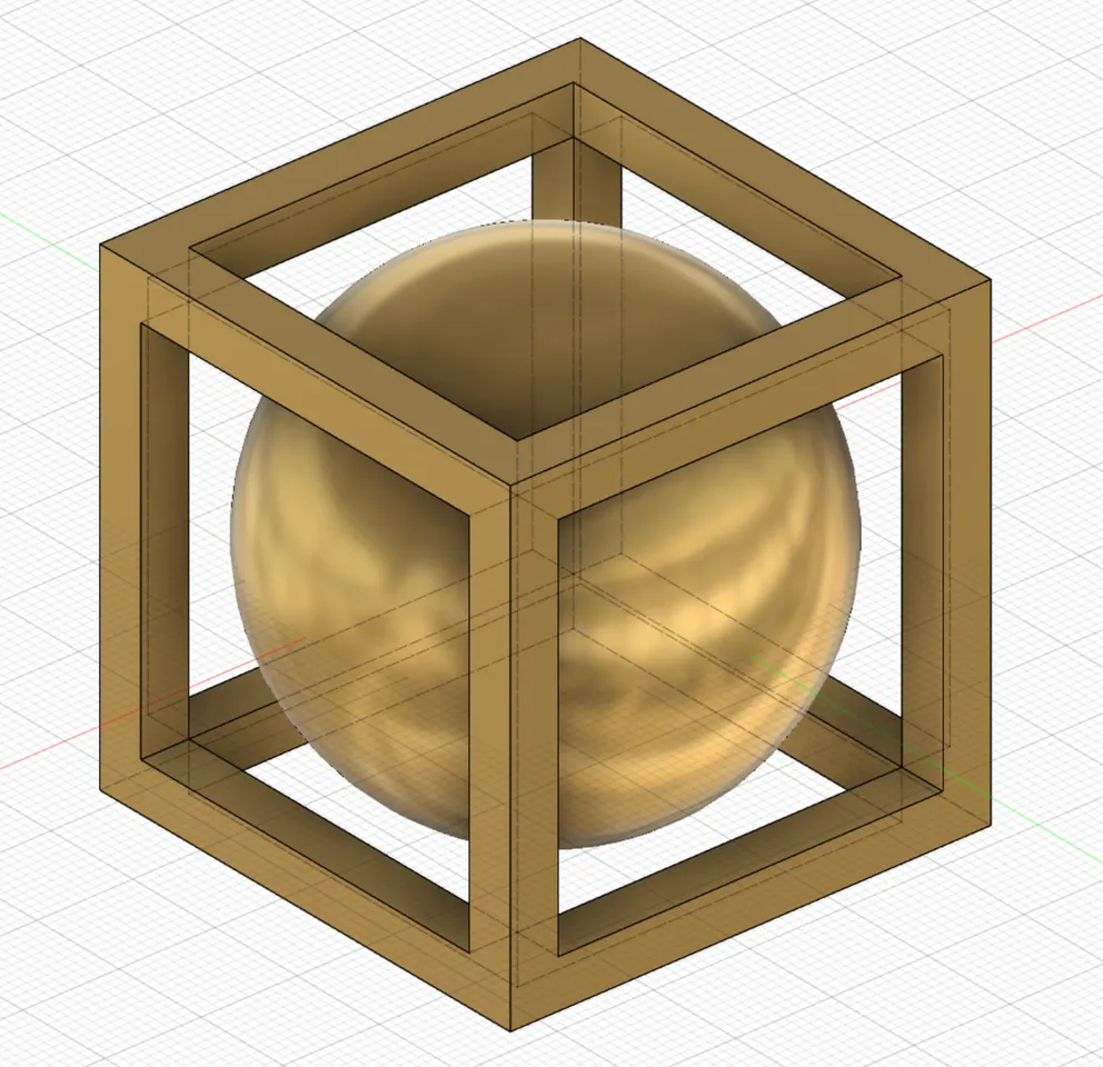 Captured Ball 50mmx50mm by Leonard | Download free STL model ...