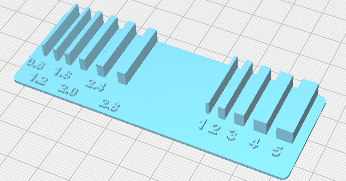 Wall Size (width) TEST by TK | Download free STL model | Printables.com