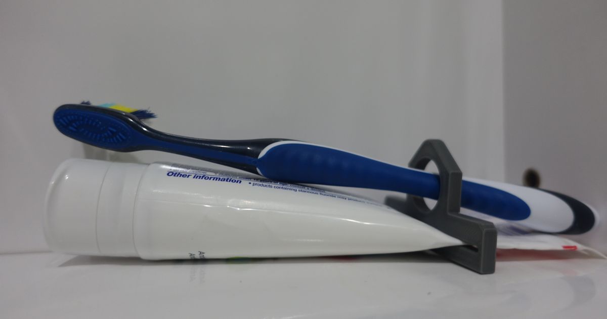 Toothbrush and Toothpaste Holder by Josh Mcgregger | Download free STL ...
