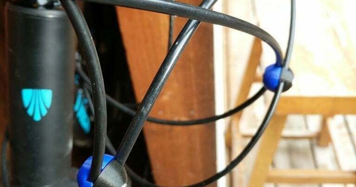 "Bike Ballz" Bicycle Cable Clips by TechJeeper | Download free STL ...