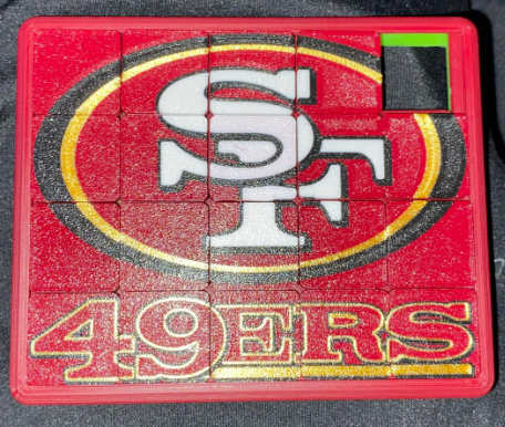 San Francisco 49ers slider puzzle tiles (Multicolor) by 3D Gene Designs ...
