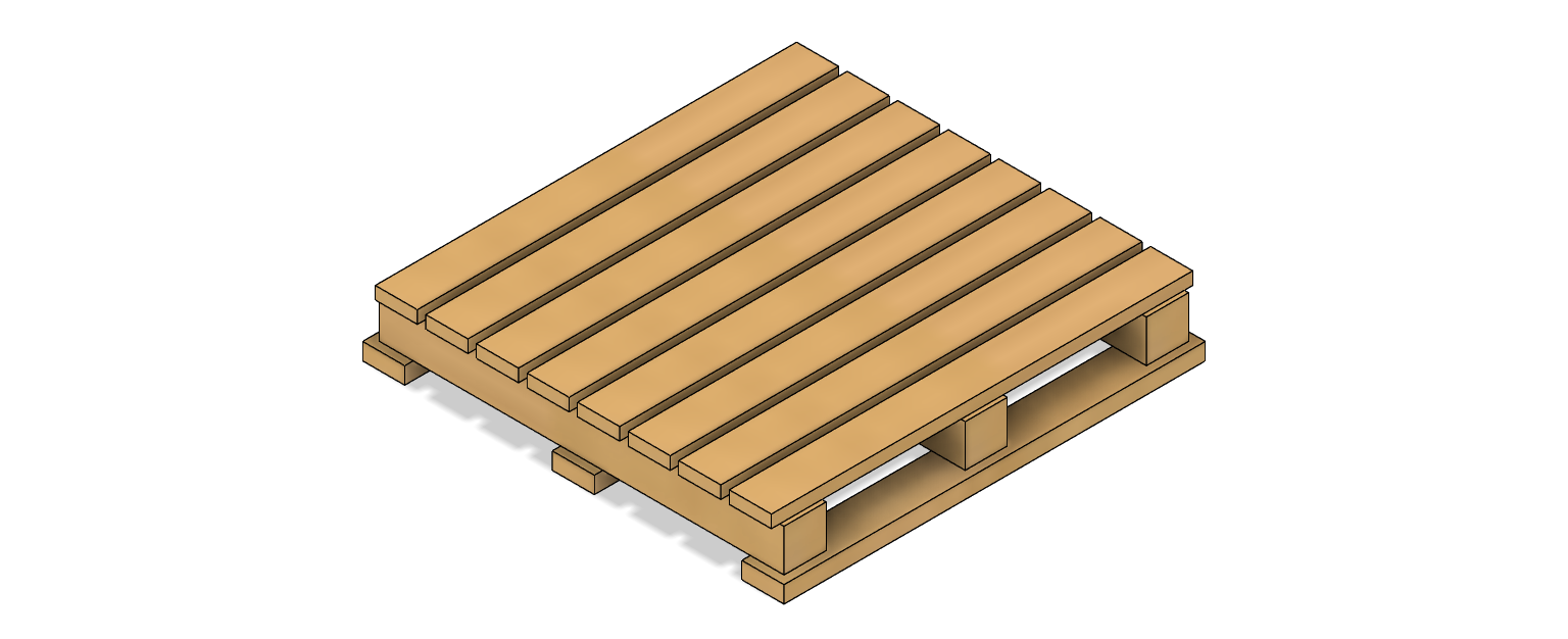 Mini pallet / coaster por Hera | Descargar modelo STL gratuito ...