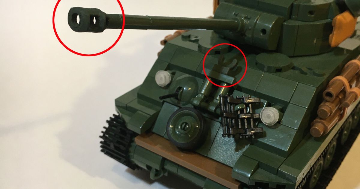 Cobi M4A3E8 Sherman Upgrade Parts by yoyothechicken | Download free STL ...