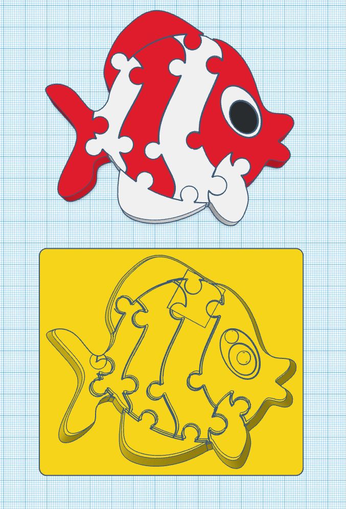 Case for Fish Puzzle by Tritschi | Download free STL model | Printables.com