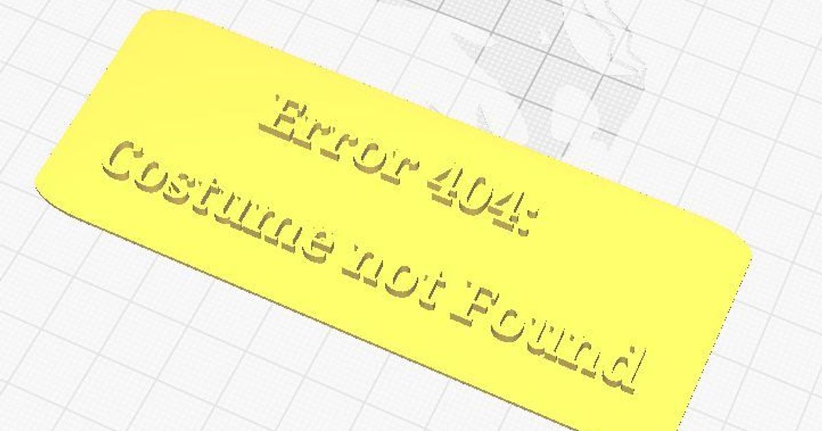 Low effort Halloween coustume by VBBK | Download free STL model ...