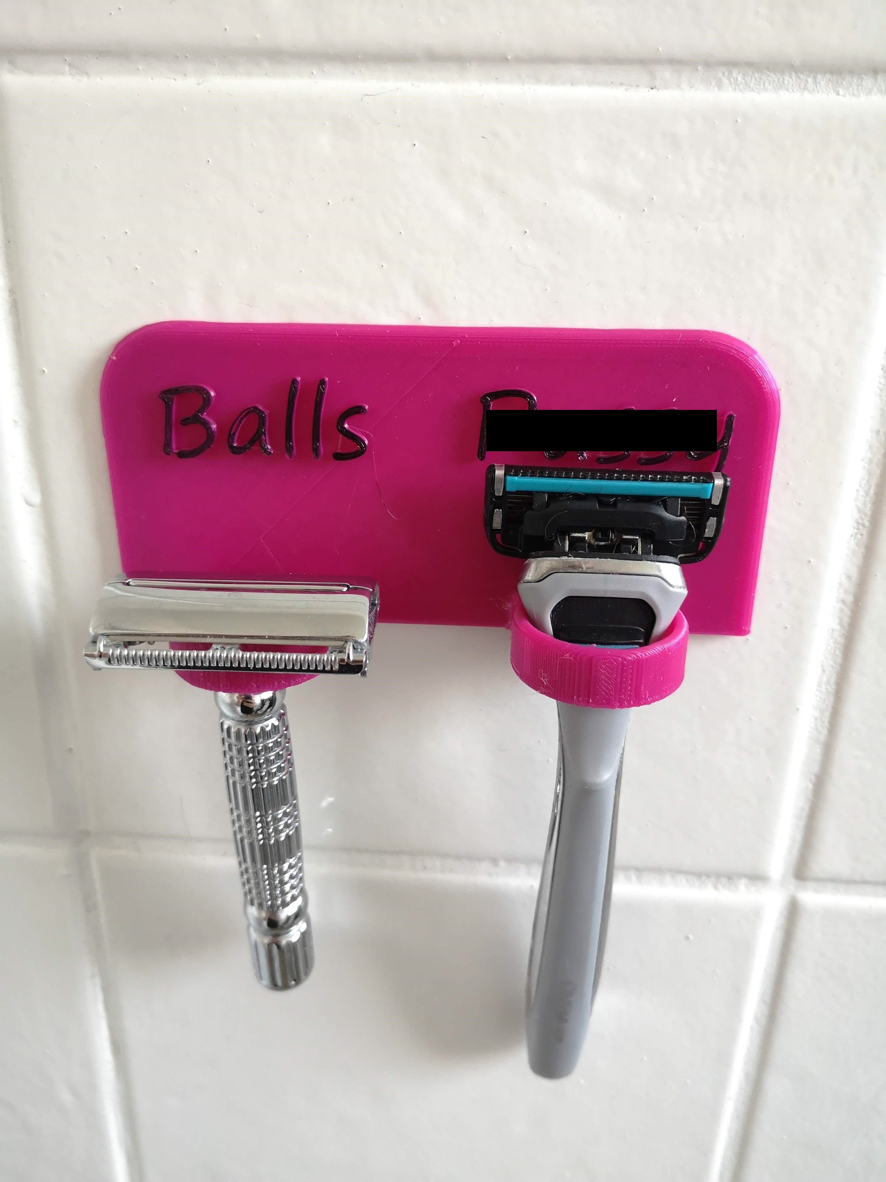 Balls and Meaow rr razor organizer by Dreddpunk | Download free STL ...
