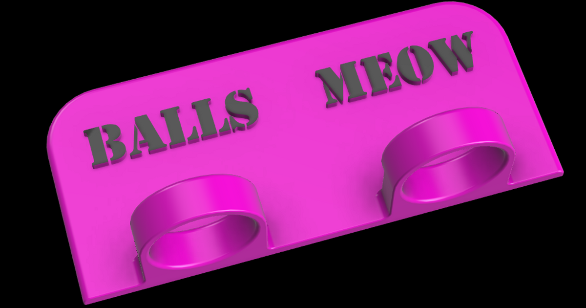 Balls and Meaow rr razor organizer by Dreddpunk | Download free STL ...
