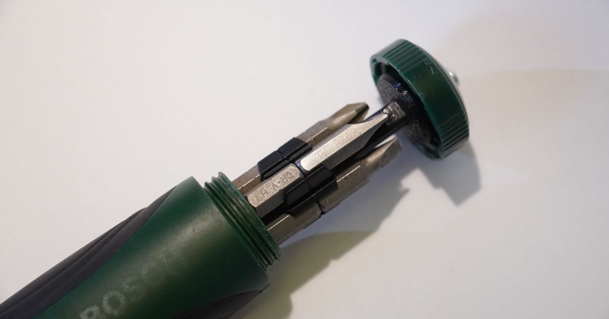 Bit storage inside screwdriver (LTT style) by Franz | Download free STL ...