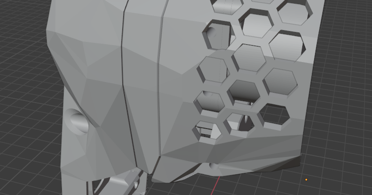 voron sb2040 lgx lite hexagon holes cover by MLoeko | Download free STL ...