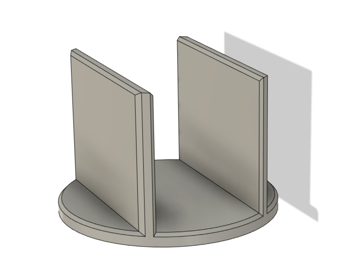 Parametric standing holder - F360 by Matthew D | Download free STL ...