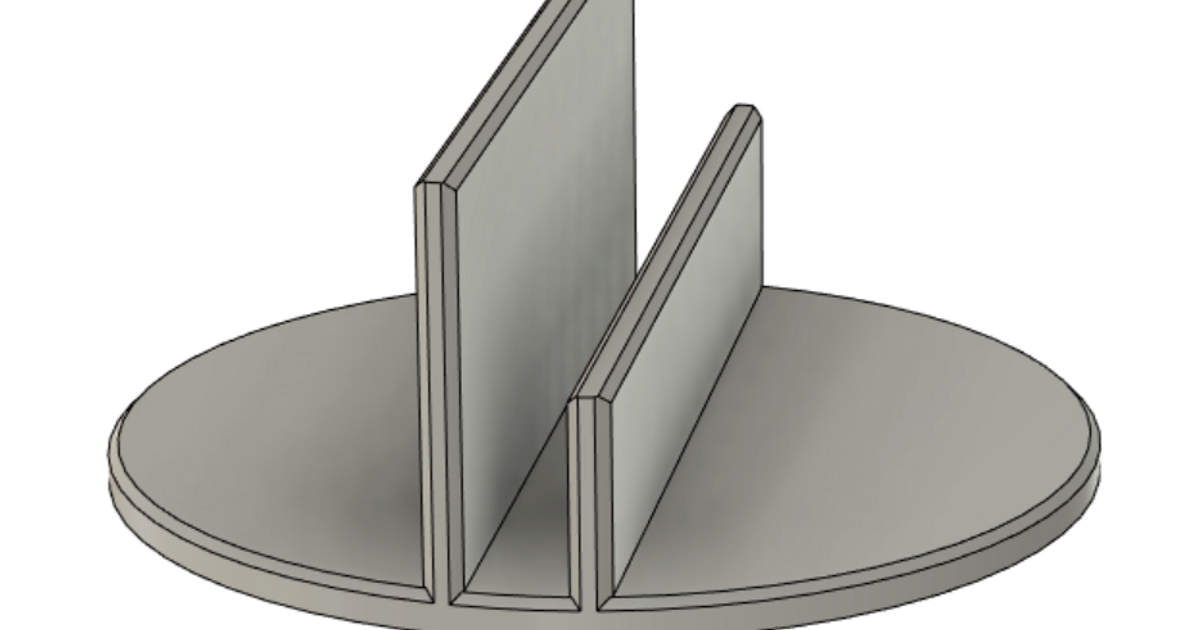 Parametric standing holder - F360 by Matthew D | Download free STL ...