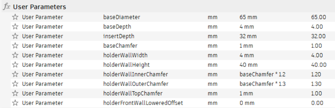 Parametric standing holder - F360 by Matthew D | Download free STL ...