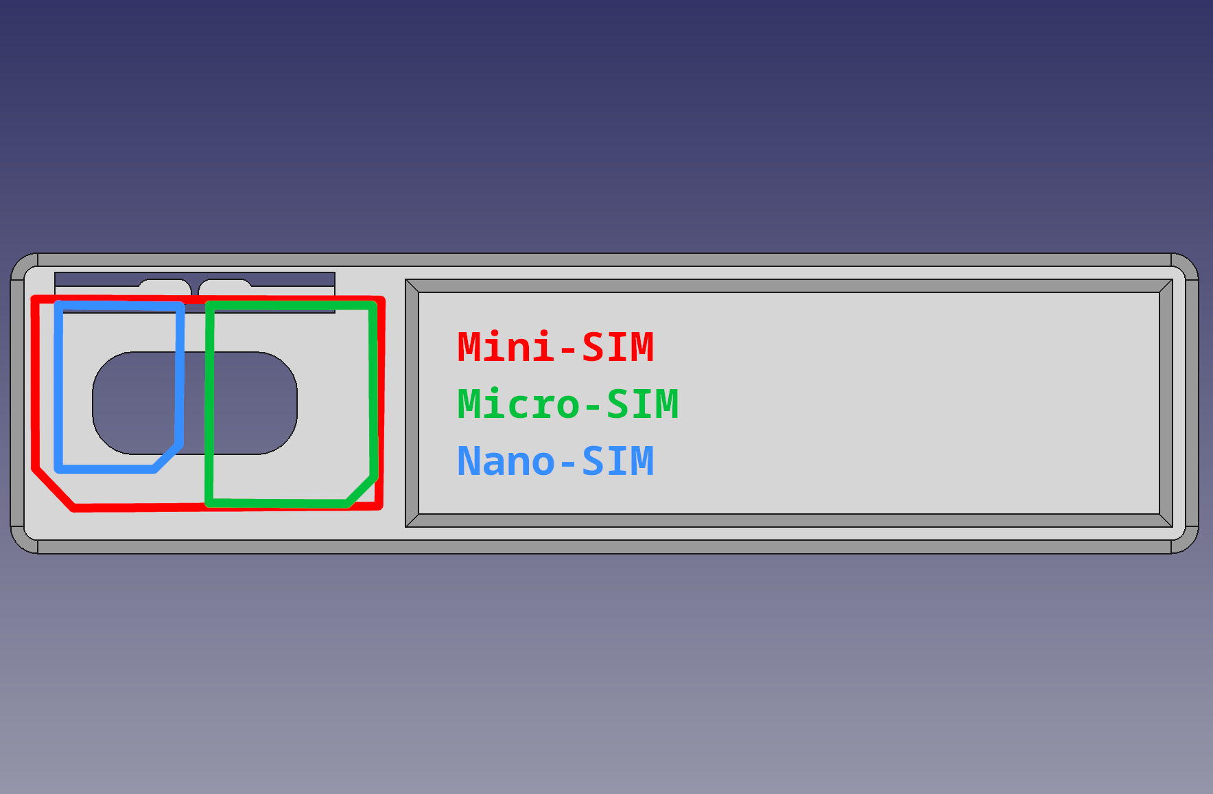 SIM card holder by atom | Download free STL model | Printables.com