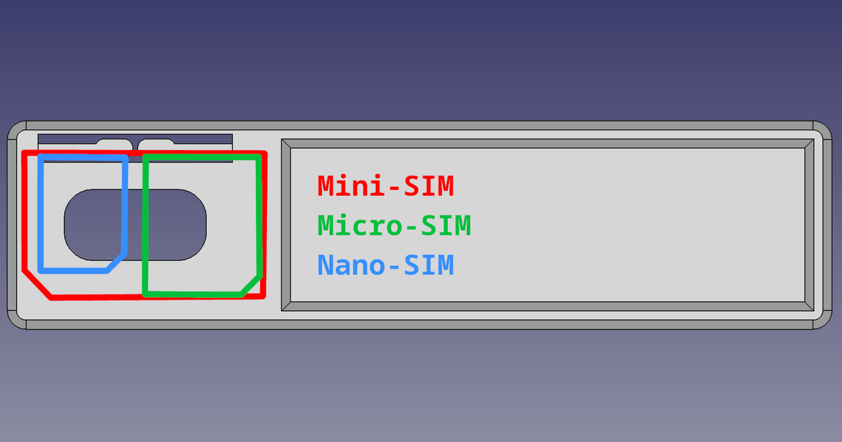 SIM card holder by atom | Download free STL model | Printables.com