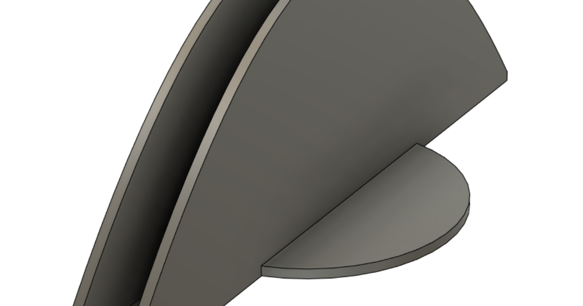 Standing Card/Note Holder 140x60x52mm by Matthew D | Download free STL ...